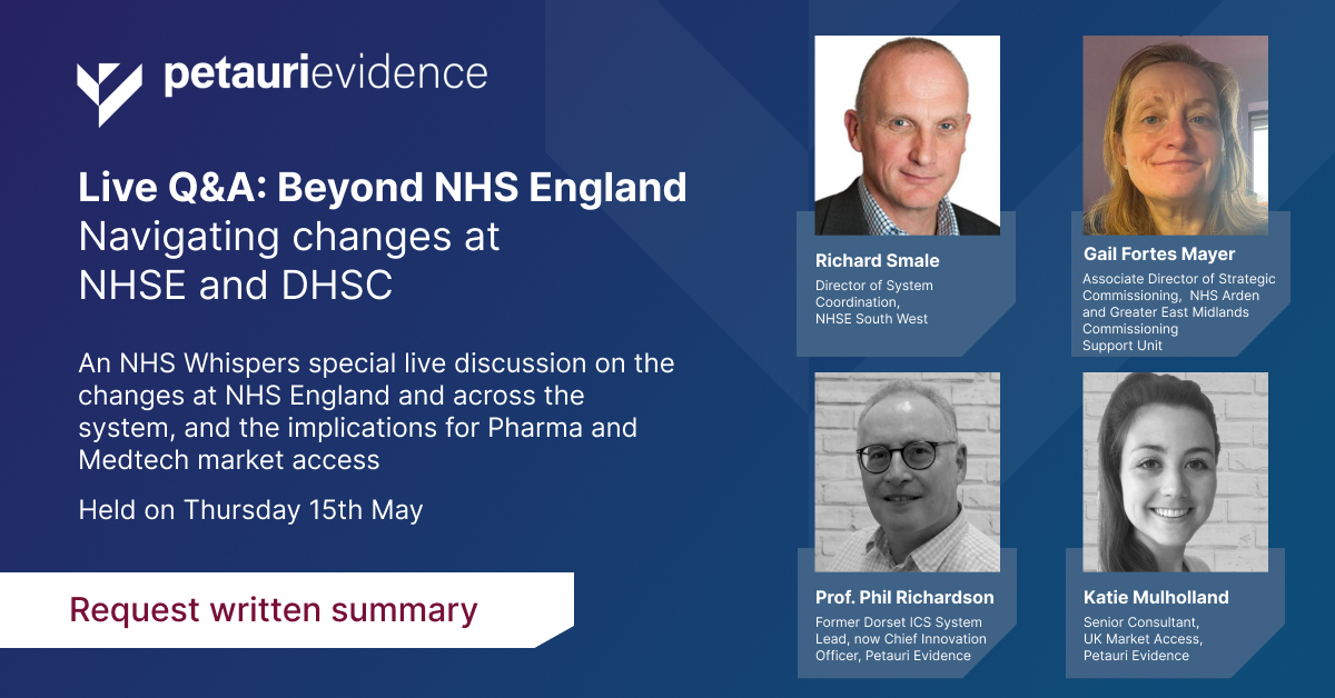 Live Q&A: Beyond NHS England – Navigating changes at NHSE and DHSC ...