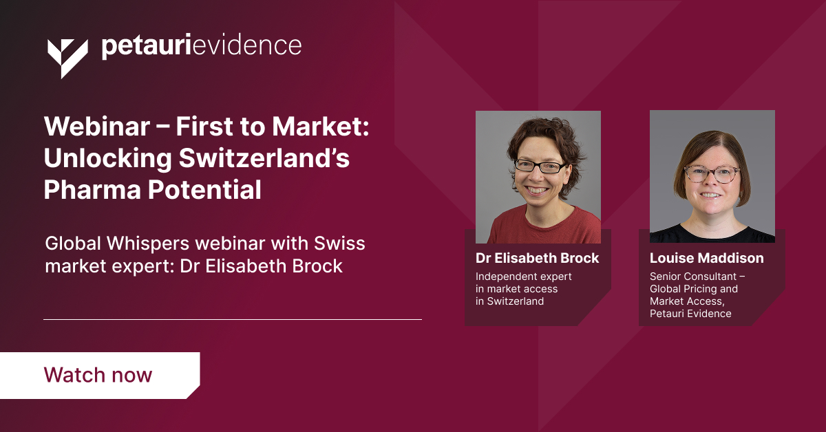 Webinar – First to Market: Unlocking Switzerland’s Pharma Potential ...